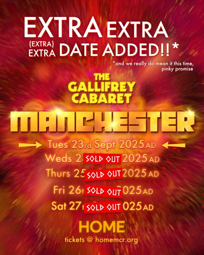 Upcoming Shows - The Gallifrey Cabaret